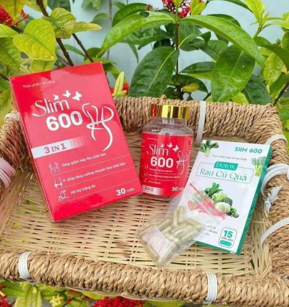 Giảm Cân Slim 600 3 in 1 Tặng Detox